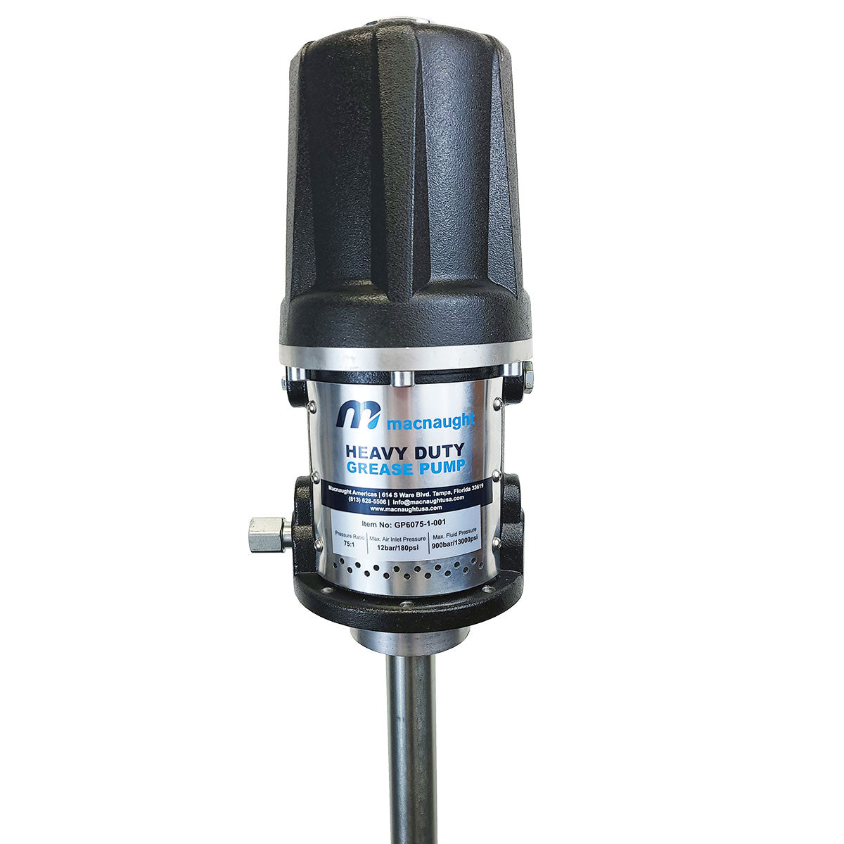 Macnaught M3 75:1 Bare Grease Pump for 5 to 6.5 Gallon Pails