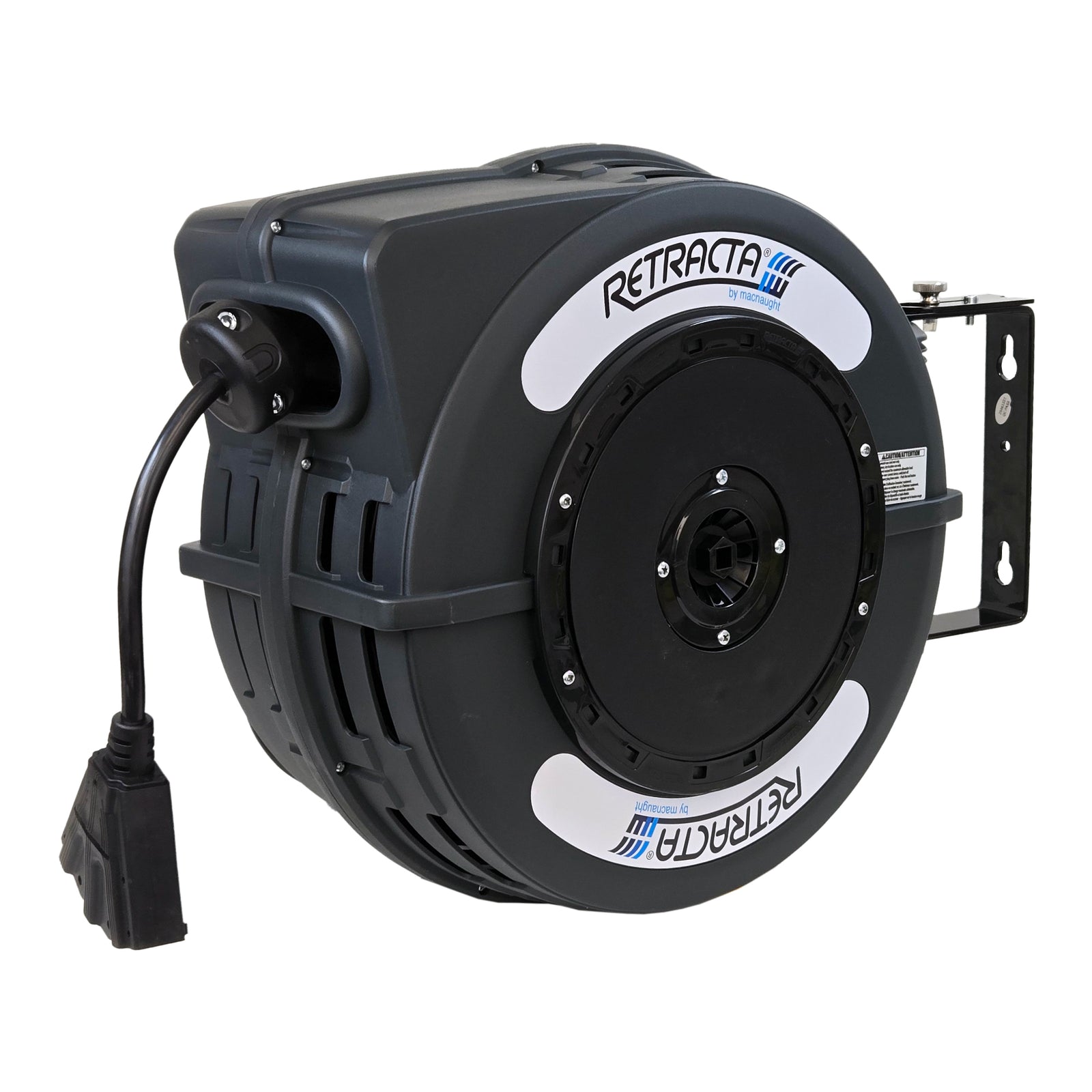 65ft Heavy Duty Retractable Electric Cord Reel | Macnaught USA
