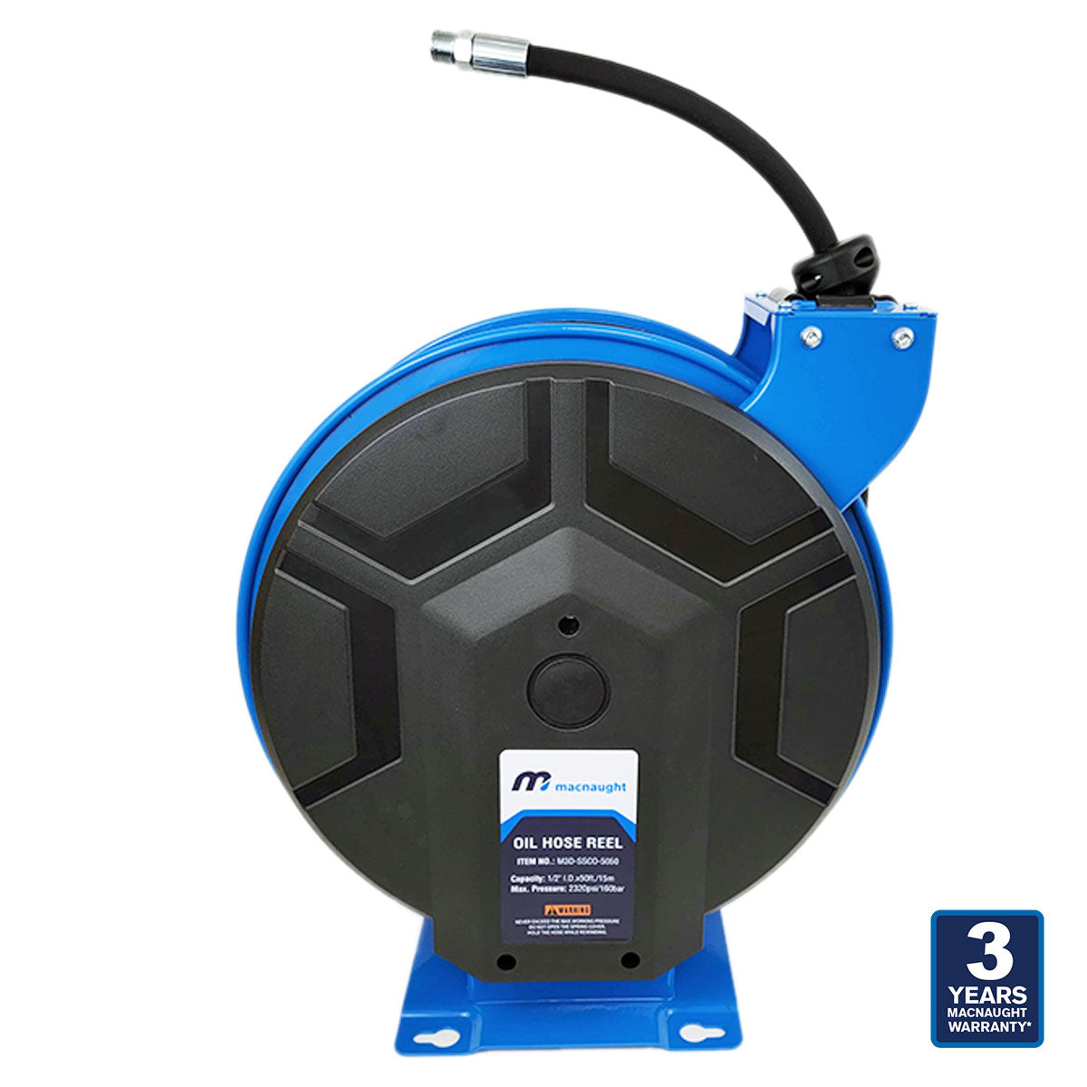 Retractable Slow Retraction Oil Hose Reel | Macnaught USA