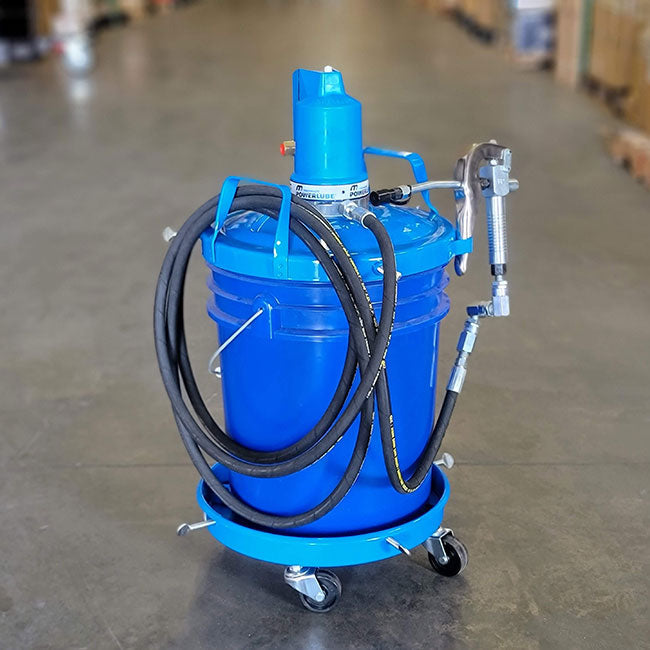Air Operated Grease Pump & Trolley for 5 Gallon Bucket | Macnaught USA